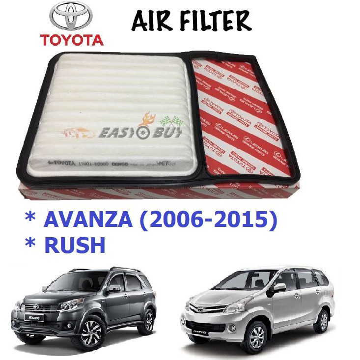 TOYOTA AVANZA (2006-2015) / RUSH ENGINE AIR FILTER 17801-BZ060 | Shopee ...