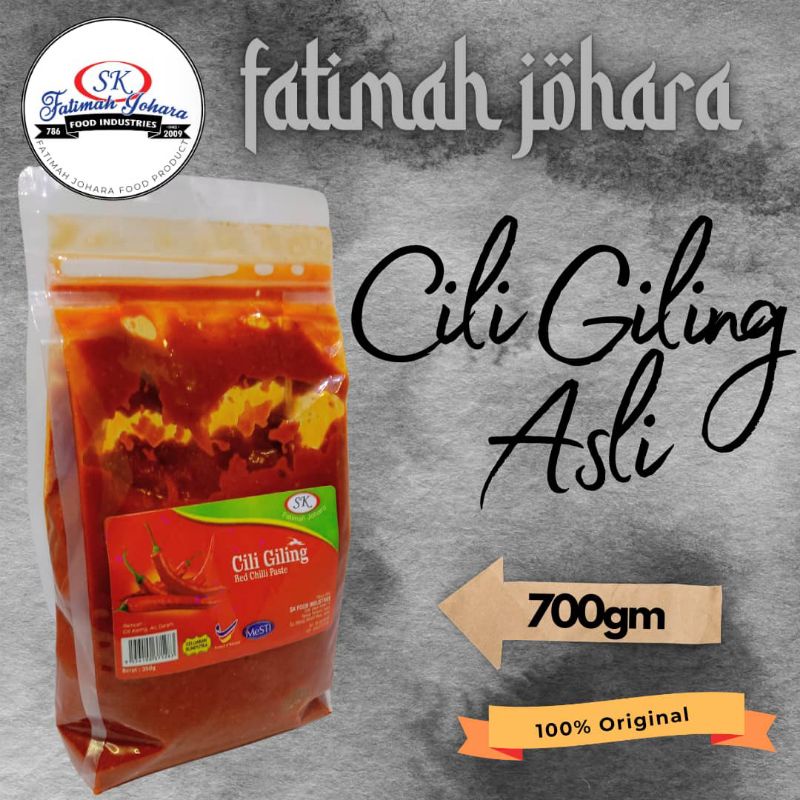 Cili Giling Asli Fatimah Johara 650gm | Shopee Malaysia
