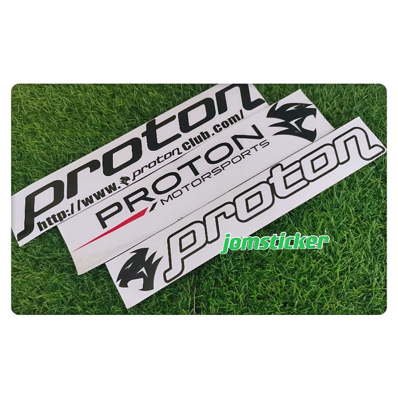 Sticker Proton Cermin Depan, Belakang(Sticker cutting) | Shopee Malaysia