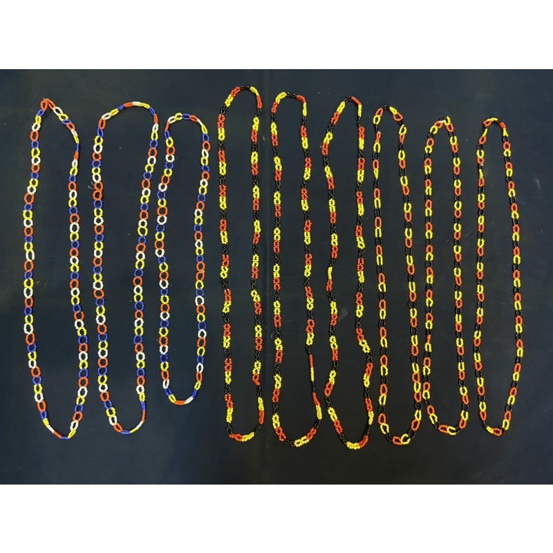 BN0021 Sarawak Traditional bead manik Necklace Rantai Lanyard | Shopee ...