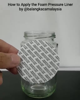 63/65mm - Press & Seal Cap Liners Pressure Seal Bottle Foam Safety ...