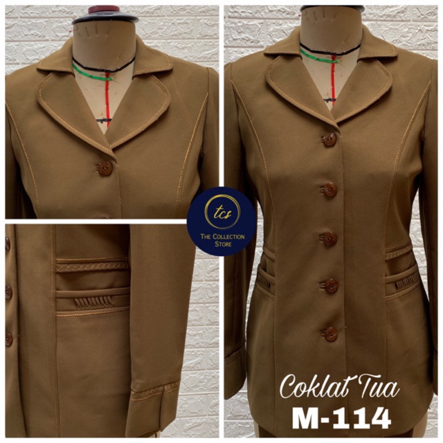 Dark BROWN PNS UNIFORM Blazer, Service Uniform Suit, Teacher Uniform ...