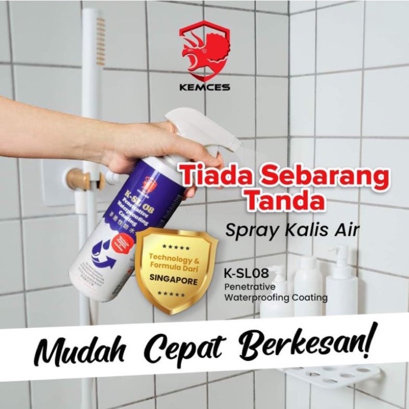 480ml K-SL08 Kemces Penetrative Crystallizing Waterproofing Coating 透明防漏渗透性防水剂 Cat Kalis Air ...