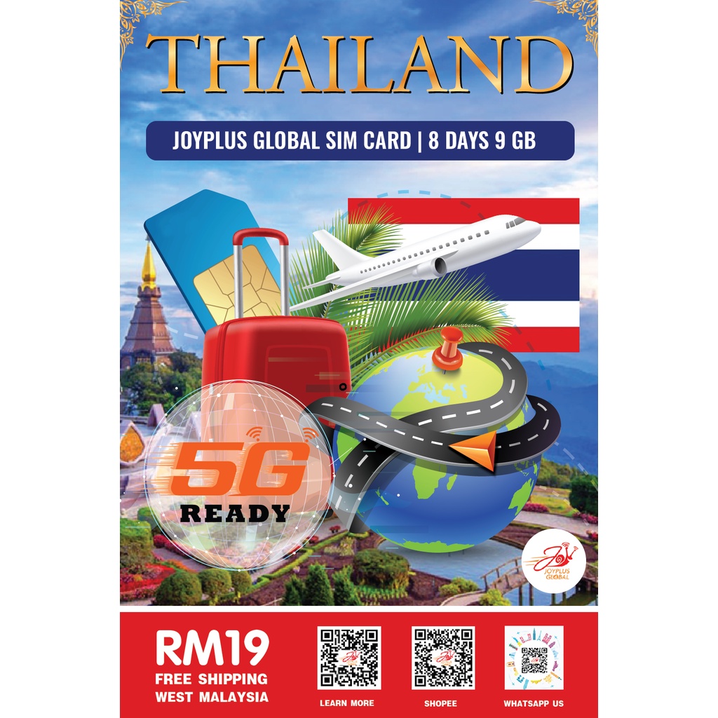 Ready Stock KL, Thailand Sim Card 7 days 15 GB@ 5G Ready use in ...