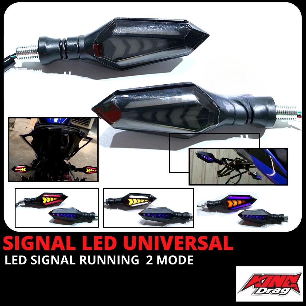 UNIVERSAL SIGNAL LED SUPERBIKE RUNNING LIGHT / SIGNAL BELAKANG LED ...