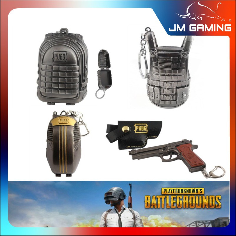 PUBG KEYCHAIN KEY RING PLAYERUNKNOWN'S BATTLEGROUNDS PARACHUTE BAG GUN ...