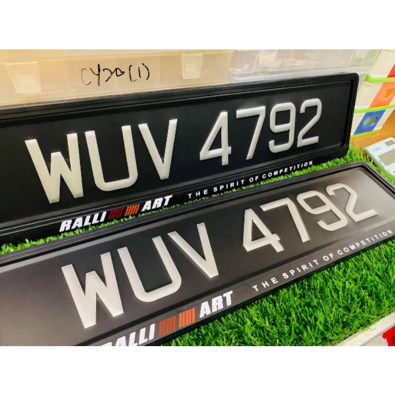 MURAH‼️ Nombor Plate Ketuk Kereta Font SINGAPORE Besi Steel Aluminium ...