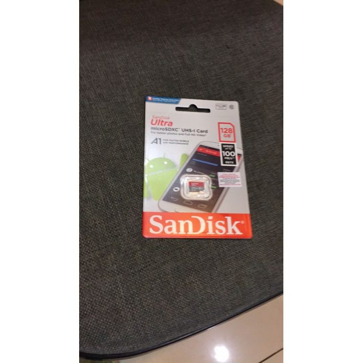 128GB micro SD card sanDisk class 10 SDXC Ultra 100mb/ps Speed SEALED ...