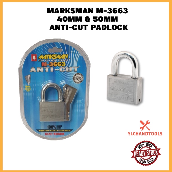 MARKSMAN M-3663 HEAVY-DUTY PADLOCK ( 40MM & 50MM ) | Shopee Malaysia