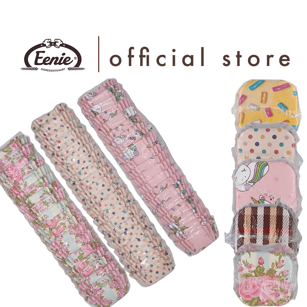 200PCS Small Square Baking Case | Baking Cup| Bekas Roti | Papercup ...