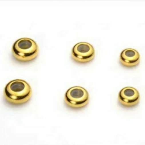 (4 sizes) Ready Stock 18k Gold Plated Charm Stopper (1 pair) | Shopee ...