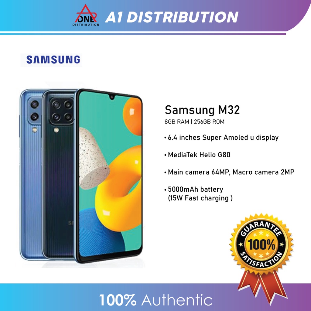 SAMSUNG M32 [ 8GB RAM 128GB ROM ] ( 100% Original Samsung Product ...