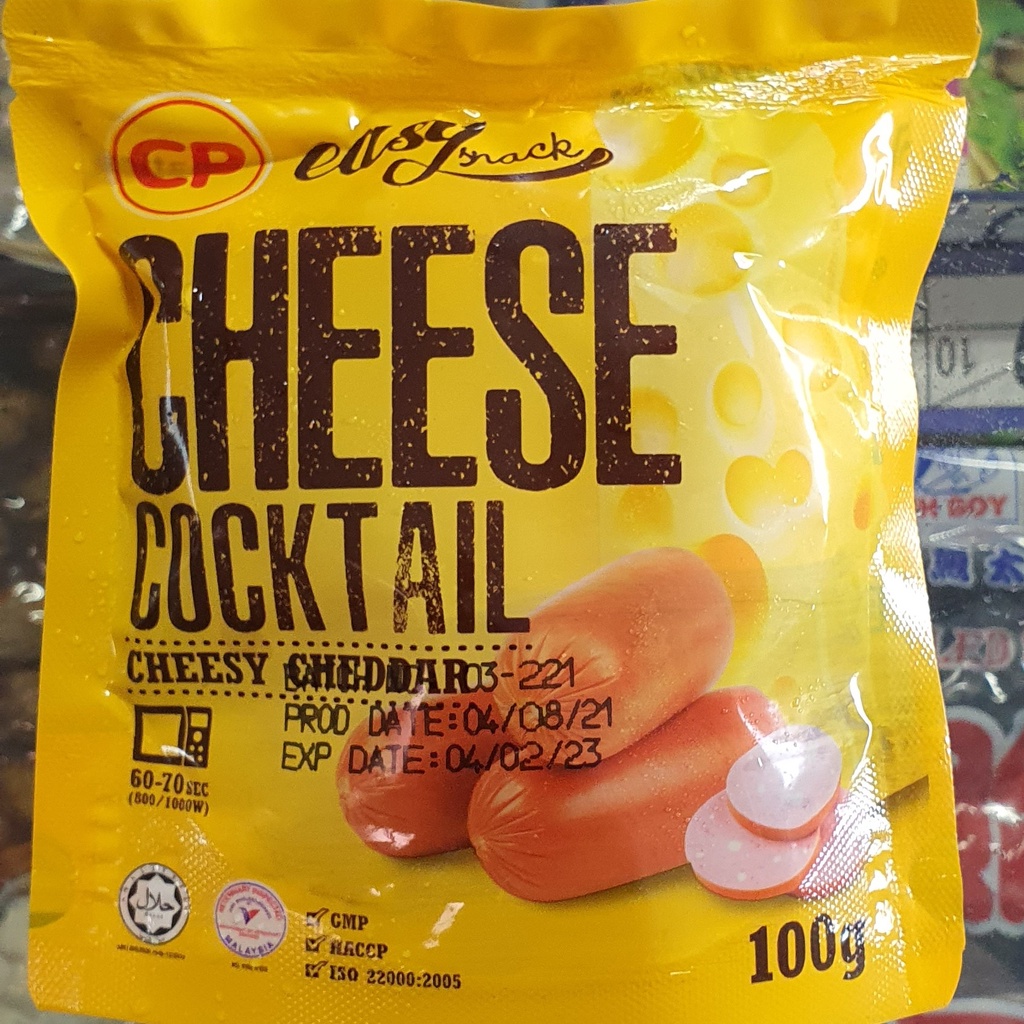 CP Premium Chicken Cheese Cocktail Sausage 100g Frozen Halal | Shopee Malaysia