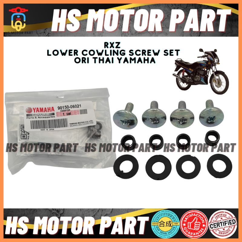 HSMOTORPART Rxz Lower Cowling Screw Complete Set Original Thai Yamaha ...