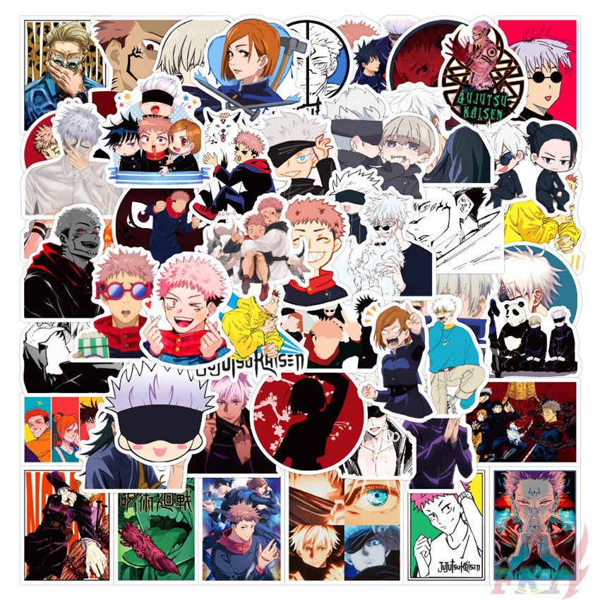 50Pcs/Set Jujutsu Kaisen Series 11 - Anime Cartoon Stickers Yuji ...