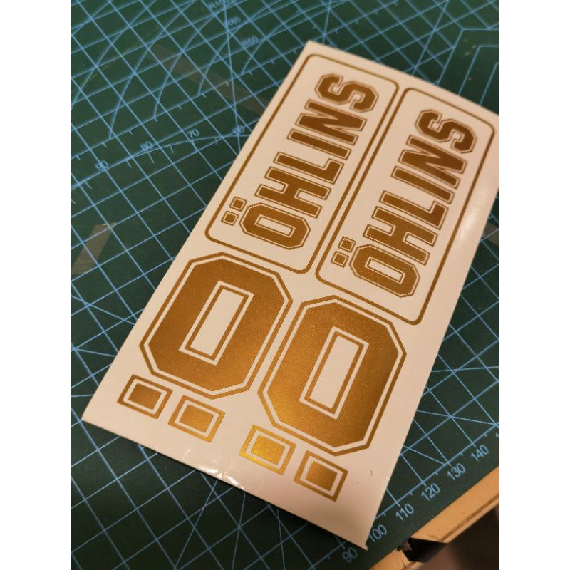 Ohlins vinly decal sticker (for fork) | Shopee Malaysia