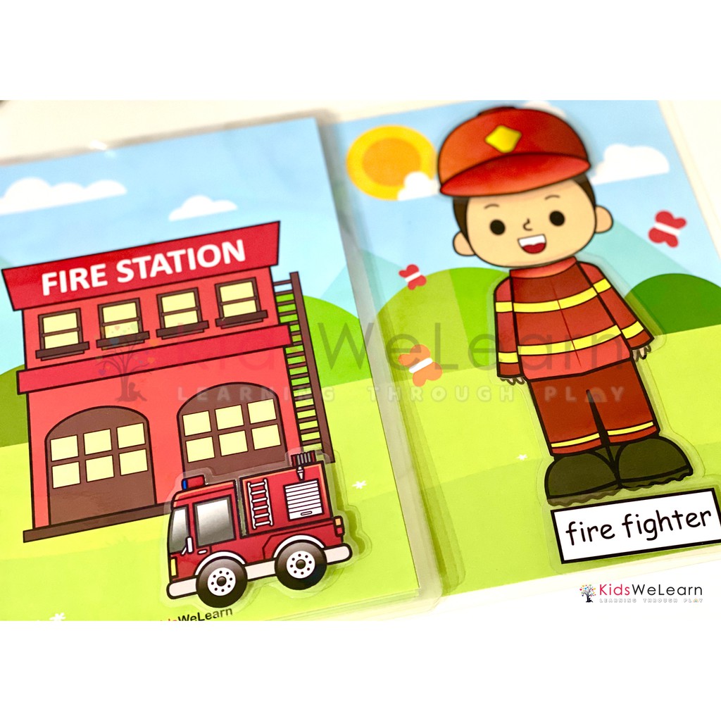 Interactive Occupation Uniform Matching Workbook (quietbook) | Shopee ...