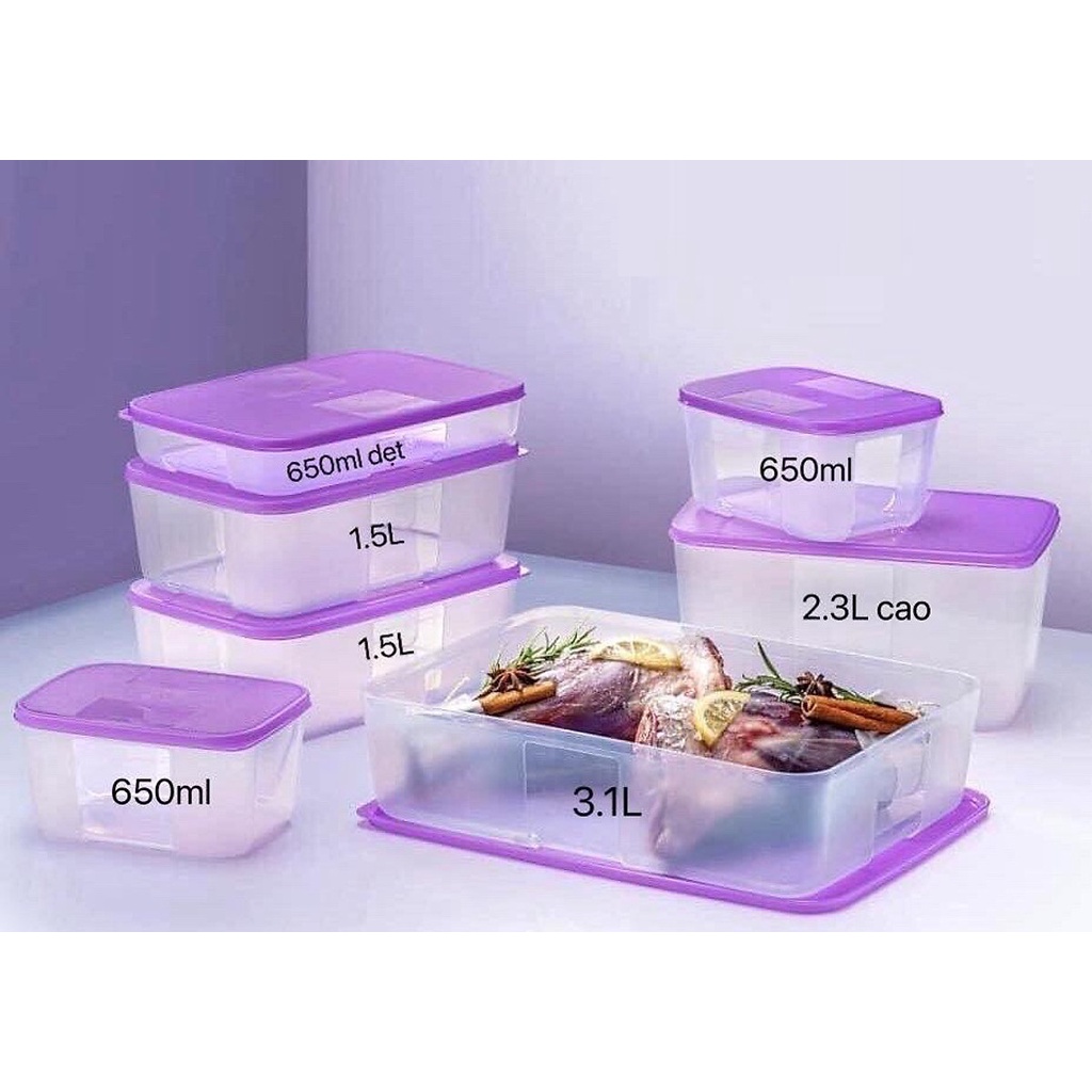 Tupperware FM Freezermate Essential Set (7pcs) Bekas Peti Ais Food ...