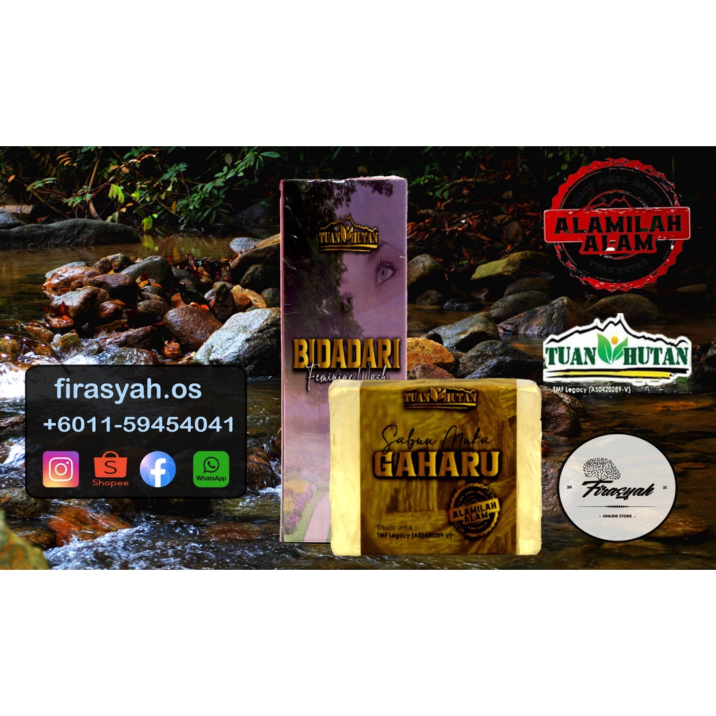 🔥[SET HOT COMBO TUAN HUTAN] BIDADARI FEMININE WASH & SABUN MUKA GAHARU🔥 | Shopee Malaysia