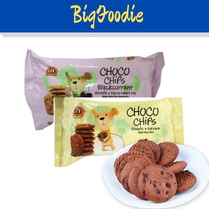 [BFD] Lee Biscuit Choco Chips (Choco/BlackCurrant) 70gm - Small Pack ...