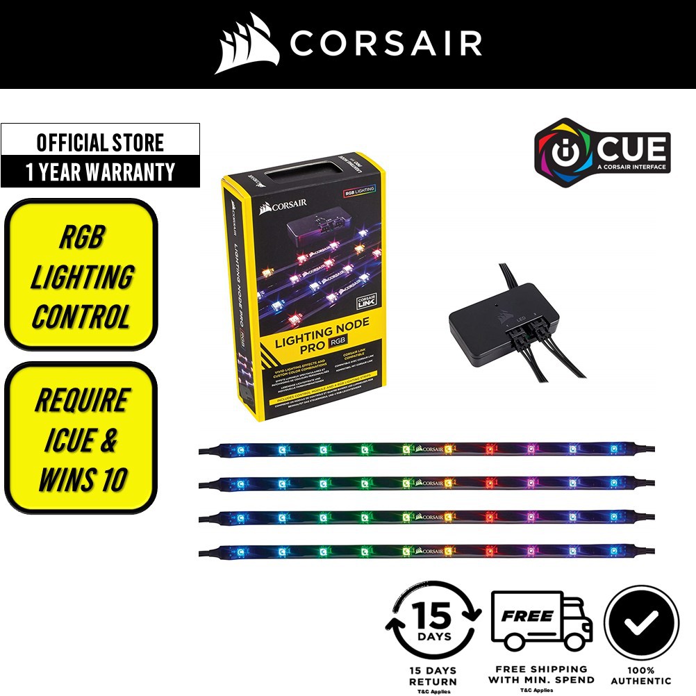 CORSAIR iCUE Lighting Node PRO RGB Lighting Controller CL-9011109-WW ...