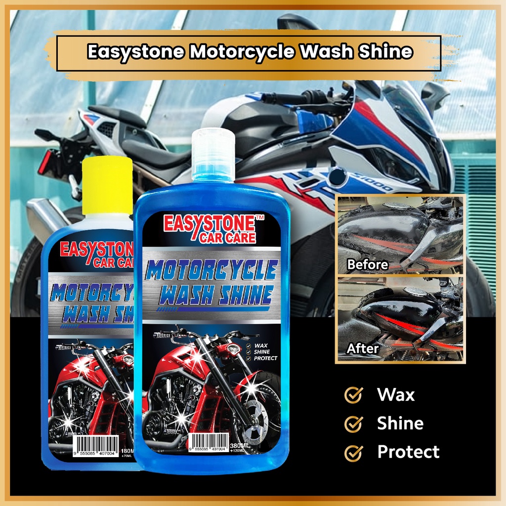 100% Original Easystone Motorcycle Wash Shine 500ml Ready Stock ...