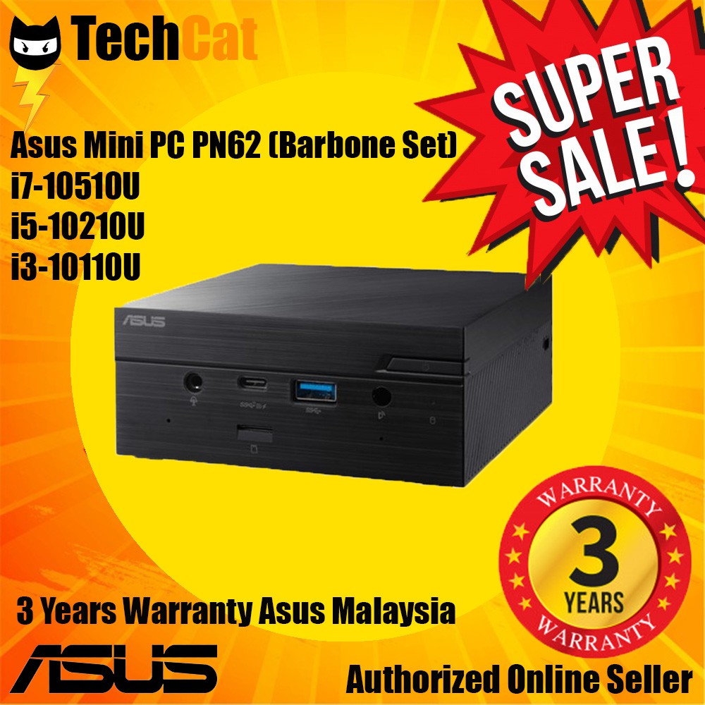 Asus Mini PC PN62 (Barebone Set) i7-10510U/ i5-10210U/ i3-10110U ...