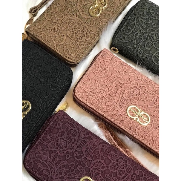 WOMEN PURSE - LONG PURSE WOMEN- LACE (2ZIP) | Shopee Malaysia