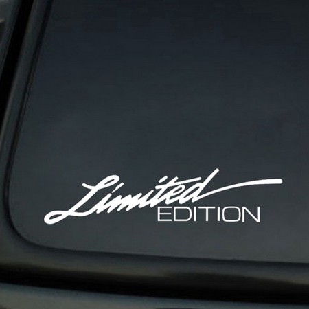 Limited Edition Side Skirt Window Body Bumper Bonnet White Sticker ...