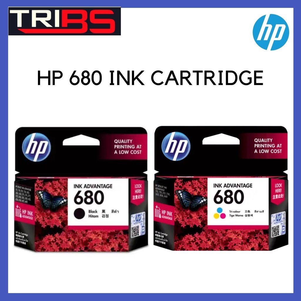 HP 680/F6V27AA BLACK / F6V26AA COLOR / COMBO PACK (BL+CL) INK CARTRIDGE ...