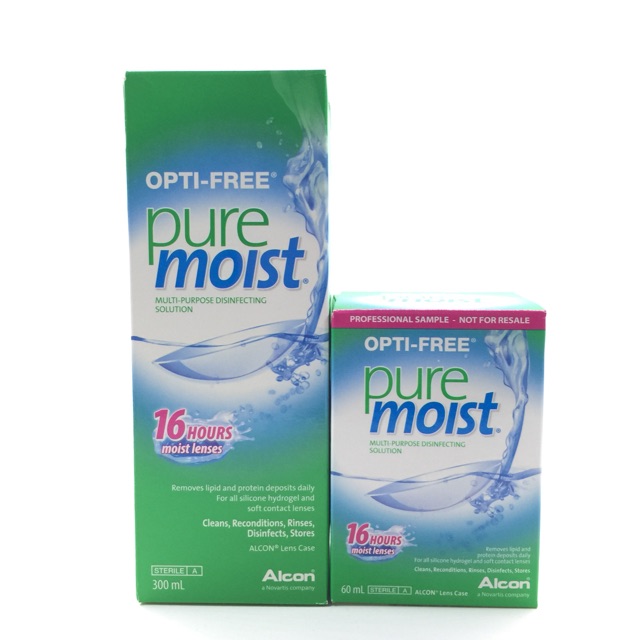 Optifree Puremoist 300ml Multipurpose Solution 16 Hours Moisture Pure ...