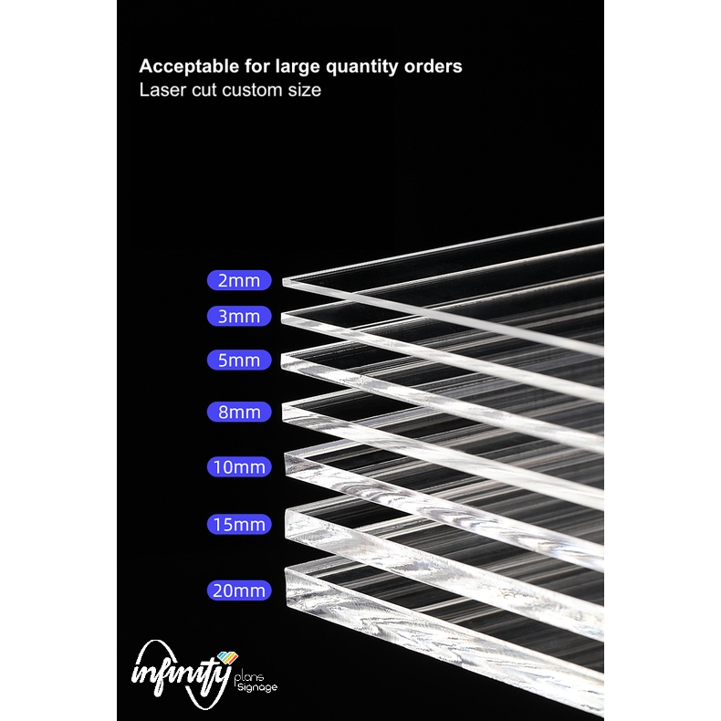 Custom laser cut | acrylic sheet | clear acrylic | white acrylic ...