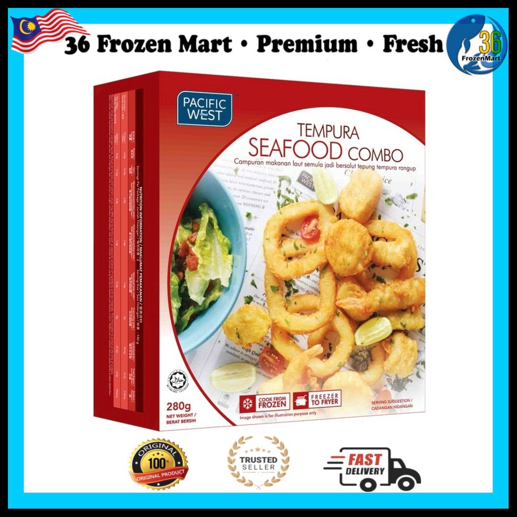 Halal Pacific West Seafood Combo Fish Nuggets Fish Cocktails Squid Ring ...