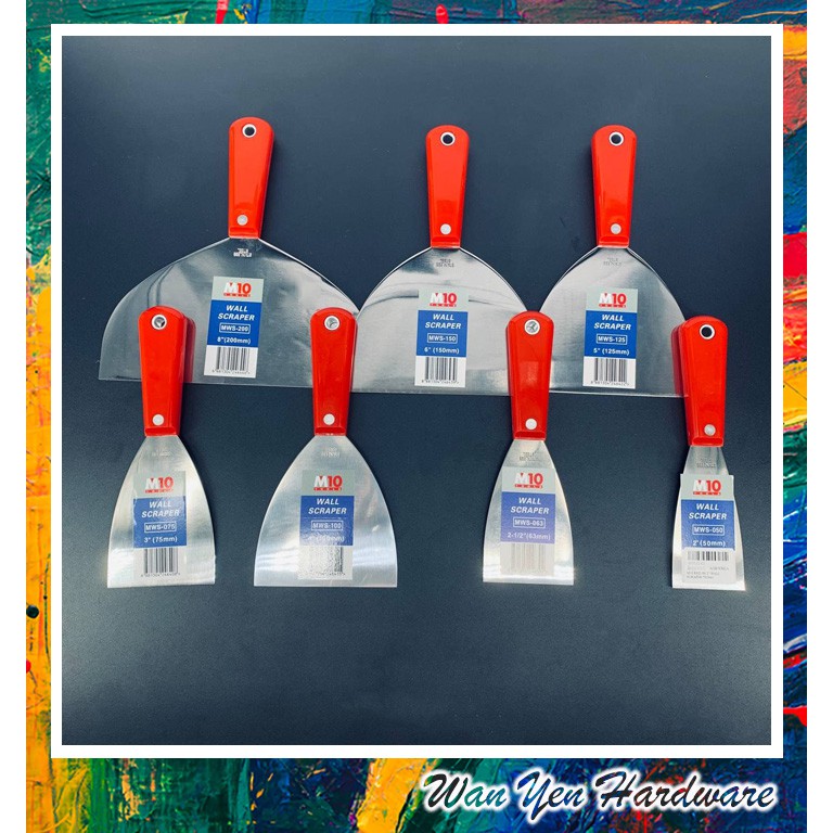 M10 HIGH GRADE FLEX STAINLESS STEEL PUTY CEMENT SCRAPER WALL SCRAPPER ...