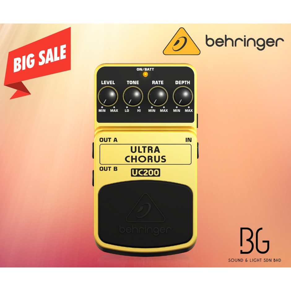 Behringer uc200 Ultimate Stereo Chorus Effects Pedal | Shopee Malaysia