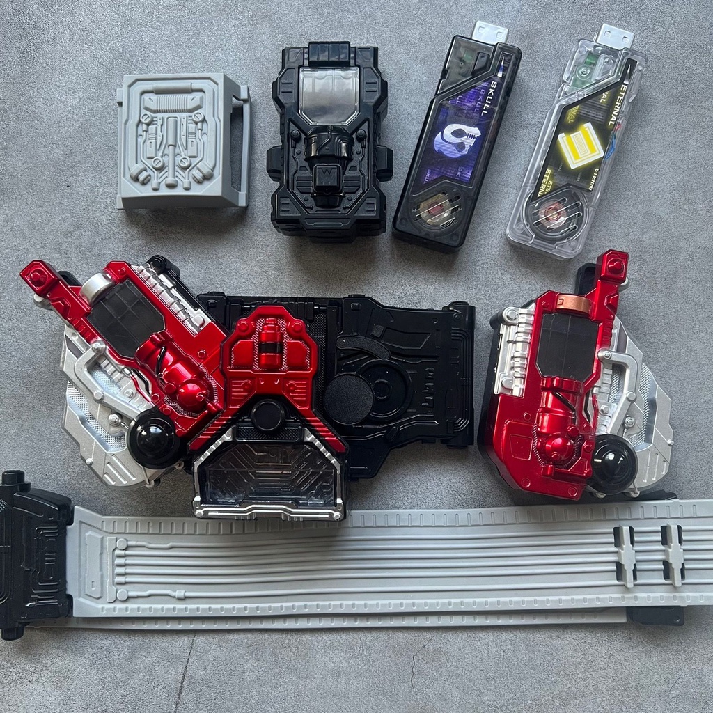 Kamen Rider W Henshin Belt Ver. 20th DX Double Driver Masked Rider W Transformation Belt 6 Gaia ...