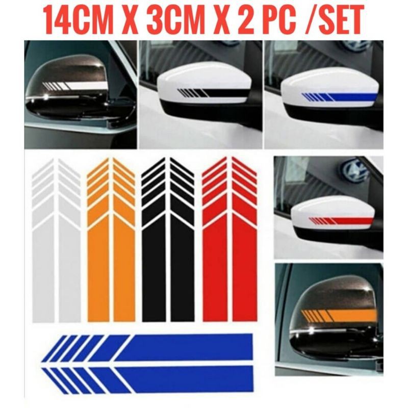DIY Car Sticker Side Mirror Auto Body Decal Stripe Vinyl Graphic ...