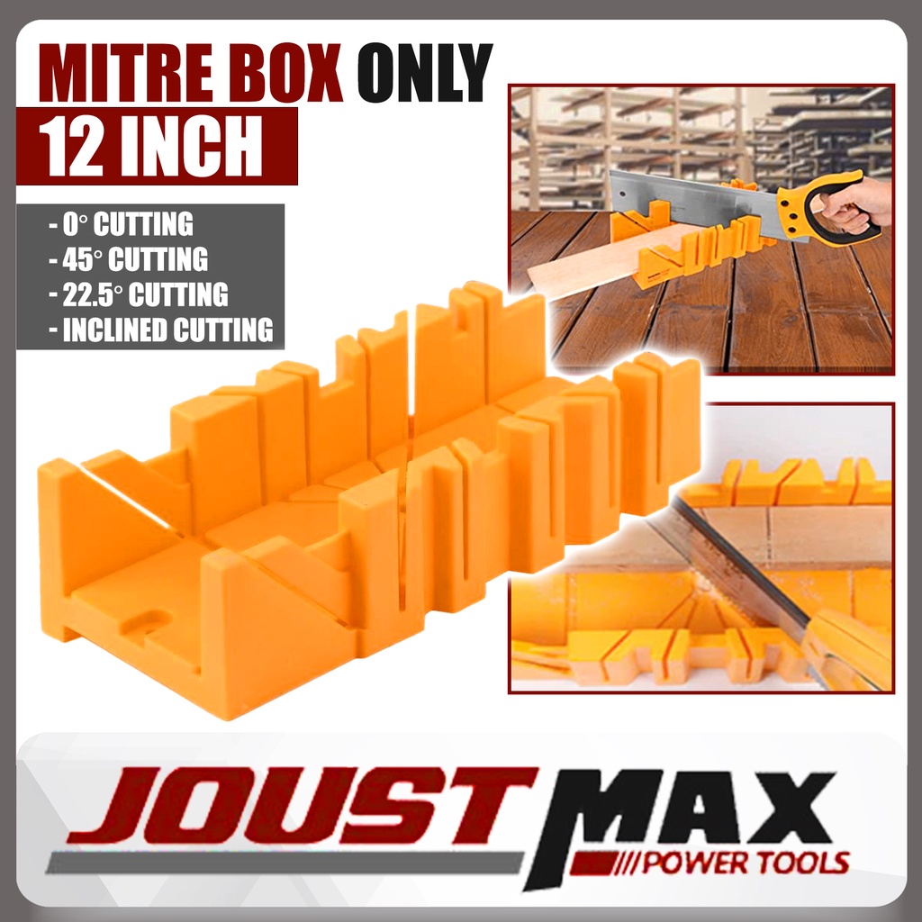 300mm 12” Mitre Box Only Multiple Angle Camping Saw Storage Box Set ...