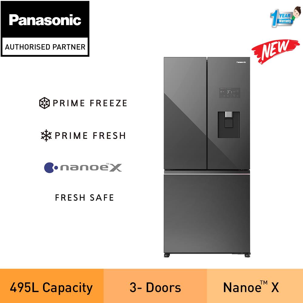 PANASONIC NR-CW530X 495L PRIME+ EDITION PREMIUM 3 DOORS REFRIGERATOR NR ...