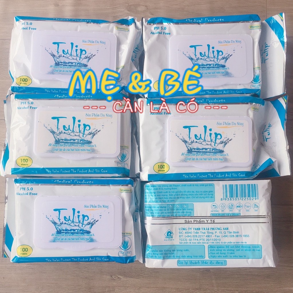 Combo of 5 Packs of Safe Smell Baby Wet Tissues, Tulip Wet Wipes ...