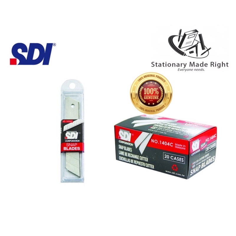SDI Snap Blade Big / Refill For SDI Big Cutter Knife - 1404C | Shopee Malaysia