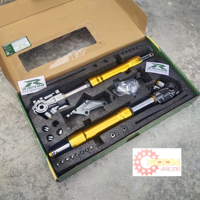 RAPIDO Y15 Y16 USD FRONT FORK SET R2 SERIES 26MM 42MM YAMAHA Y15ZR ...