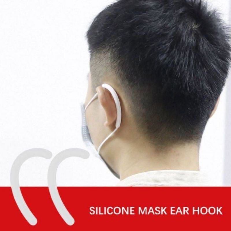 Soft Silicone Reusable Washable Ear Hook Relief Pain Mask Hold Tali ...
