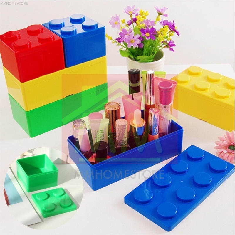 🔥Ready Stock🔥Building Block Shape Storage Box Organizer Square ...