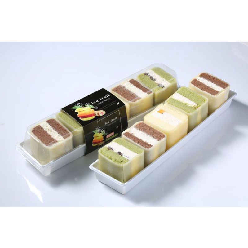 AR - (10 Pcs) Sandwich Cup Cake Kek Mini Roll Cake Transparent Blister ...