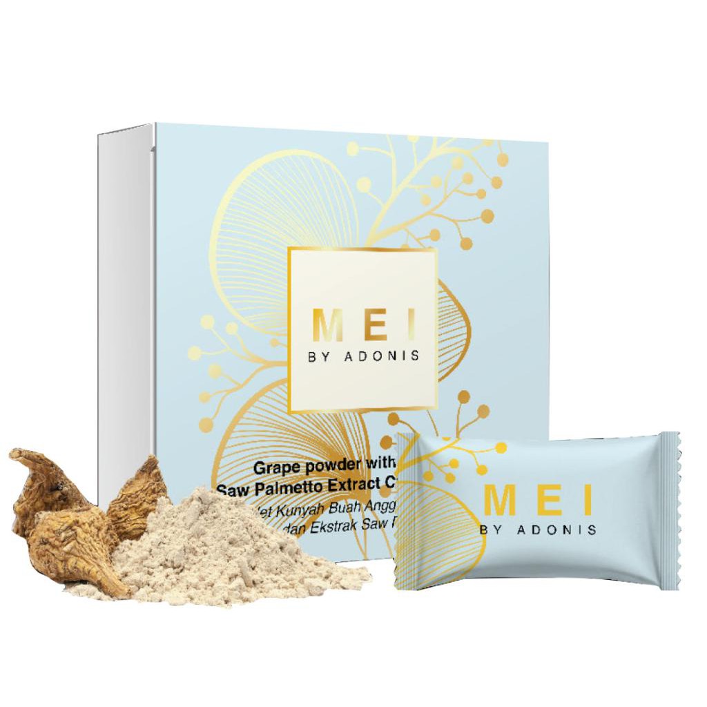 MEI ( BY ADONIS ) ( TABLET KUNYAH BUAH ANGGUR , MACA & EKSTRAK SAW ...