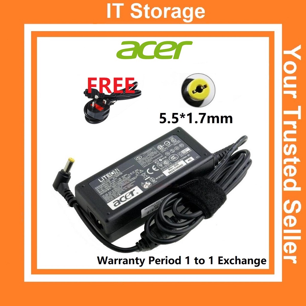 Premium Power Adapter / Pengecas Laptop Acer Aspire E11 E14 E15 E17 V5 ...
