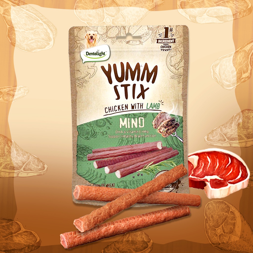 Dentalight Yumm Stix Dog Treat - 50g (Available 3 Flavors) | Shopee ...