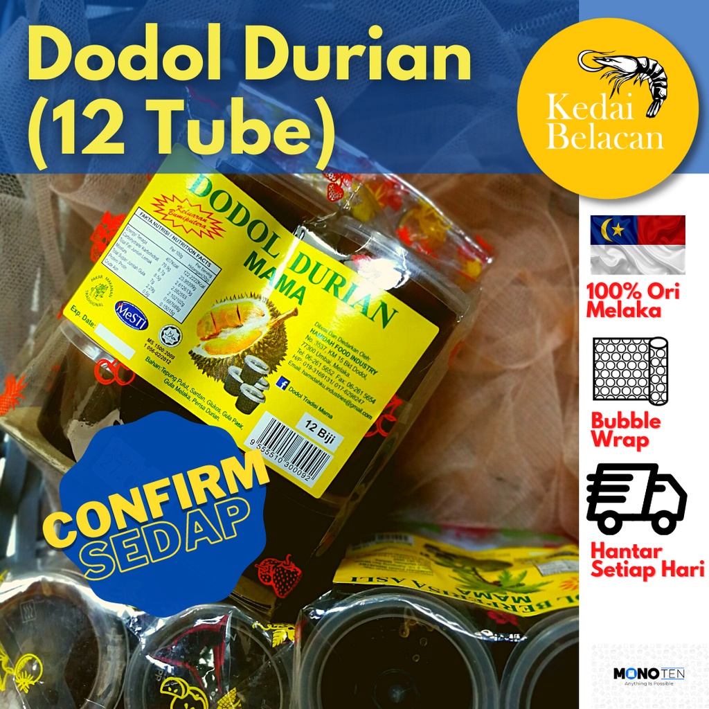 [Ready Stock] Dodol Mini Plastic Tube (12 Tube) / Dodol Mangkuk [现货 ...