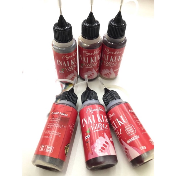 ORIGINAL INAI KUKU VIRAL MESRA WUDHU HENNA NAIL LONG LASTING COLOR MYRA ...